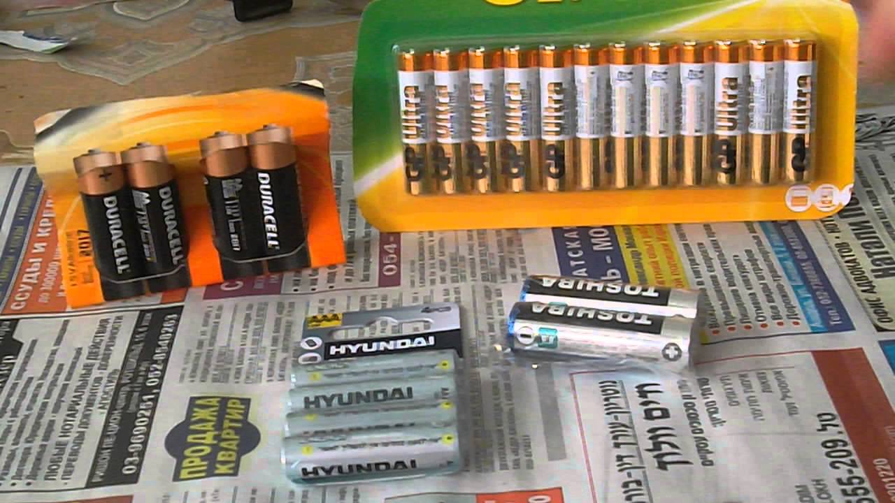 my edc batteries- батарейки на каждый день. - YouTube