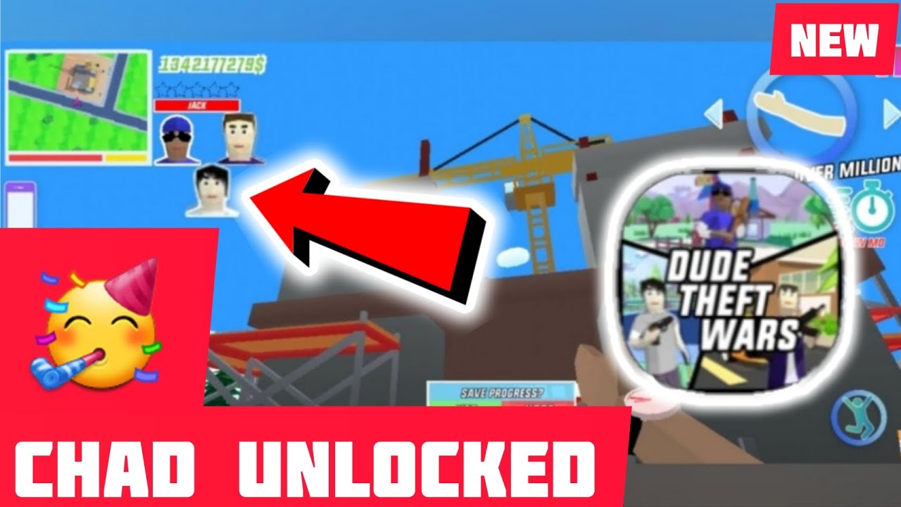 CHAD UNLOCKED || DUDE THEFT WARS 2023 - YouTube