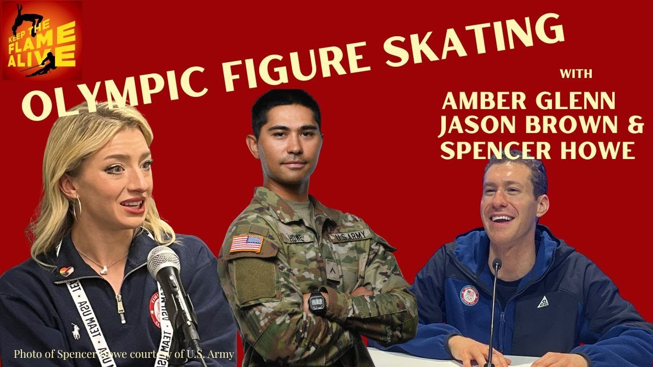 #Olympics #Figureskating with #teamusa Amber Glenn, Jason Brown, and ...