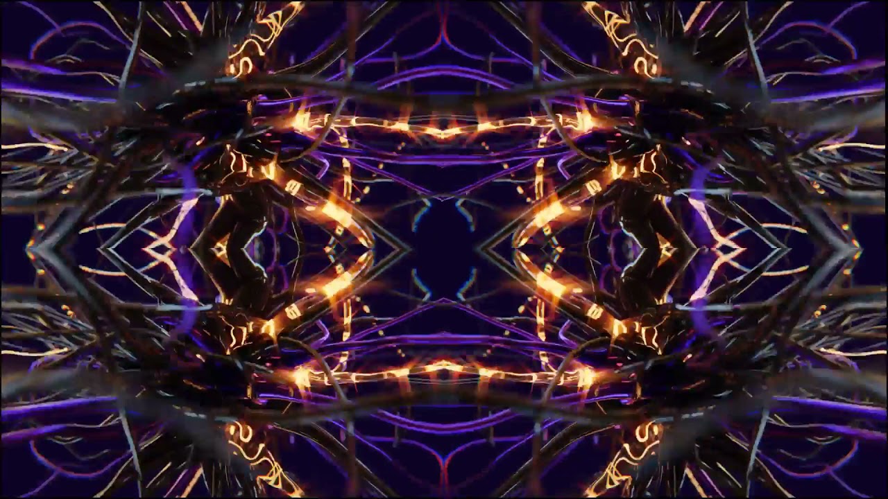 VFX Neon Liquid Fractal Flares - No Copyright Royalty Free Video Loop ...