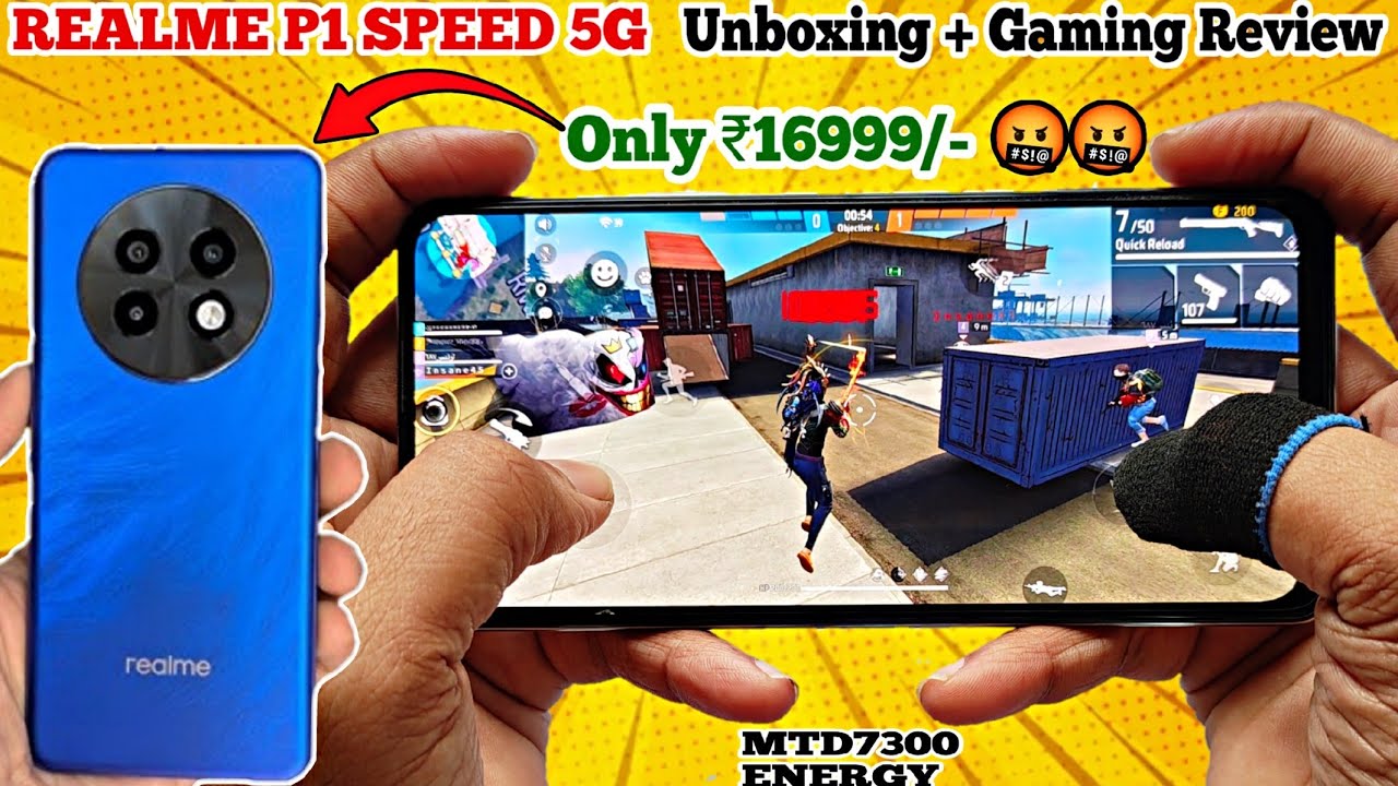 Realme P1 Speed 5G Unboxing With Free Fire Test || Realme P1 Speed FF ...