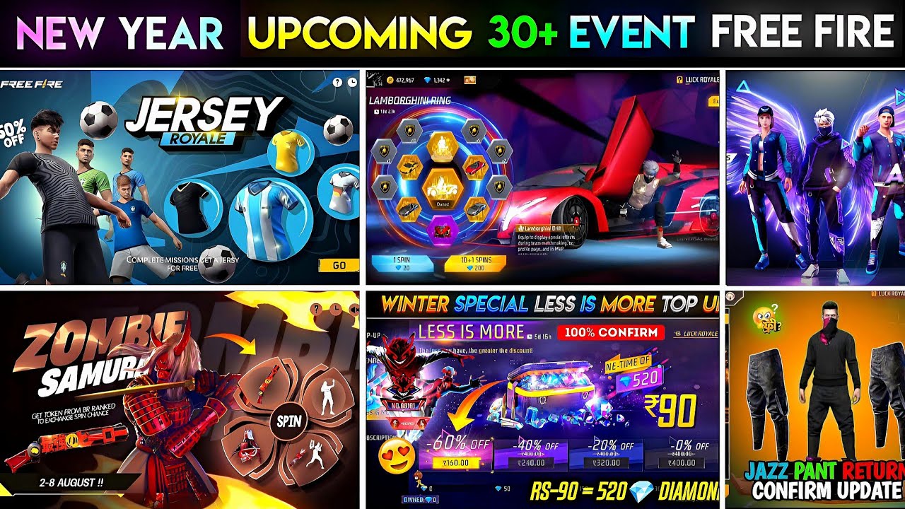Upcoming Events in Free Fire 🤯🥳| Free Fire New Event | Ff New Event ...