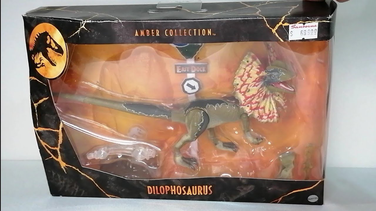 DILOPHOSAURUS Mattel: Amber Collection - YouTube