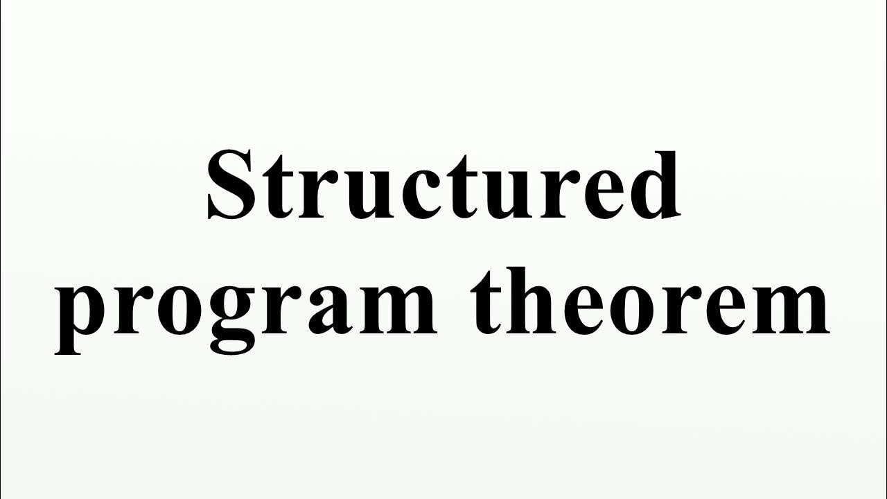 Structured program theorem - YouTube