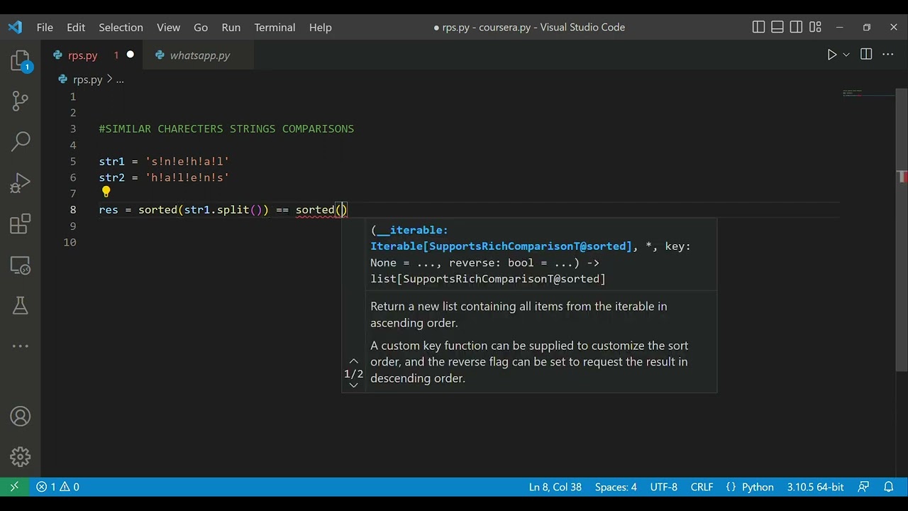 Similar Character String Comparison In Python YouTube Similar Character String Comparison In Python YouTube