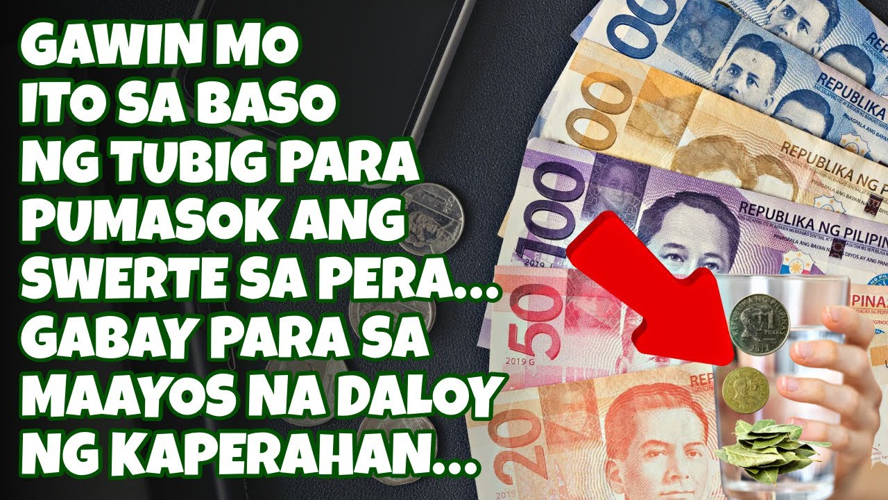 🍀GAWIN ITO SA ISANG BASONG TUBIG PARA MABILIS PUMASOK ANG SWERTE SA ...