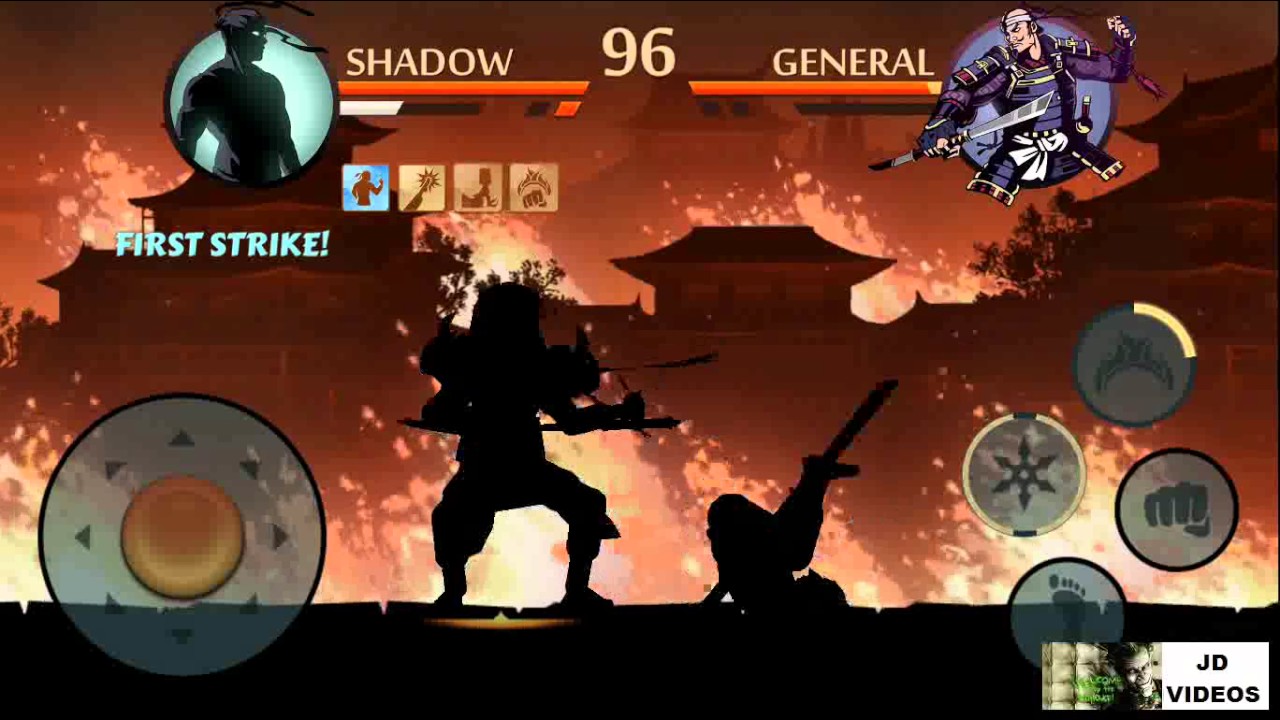 Shadow fight 2 pc , shadow vs general - YouTube