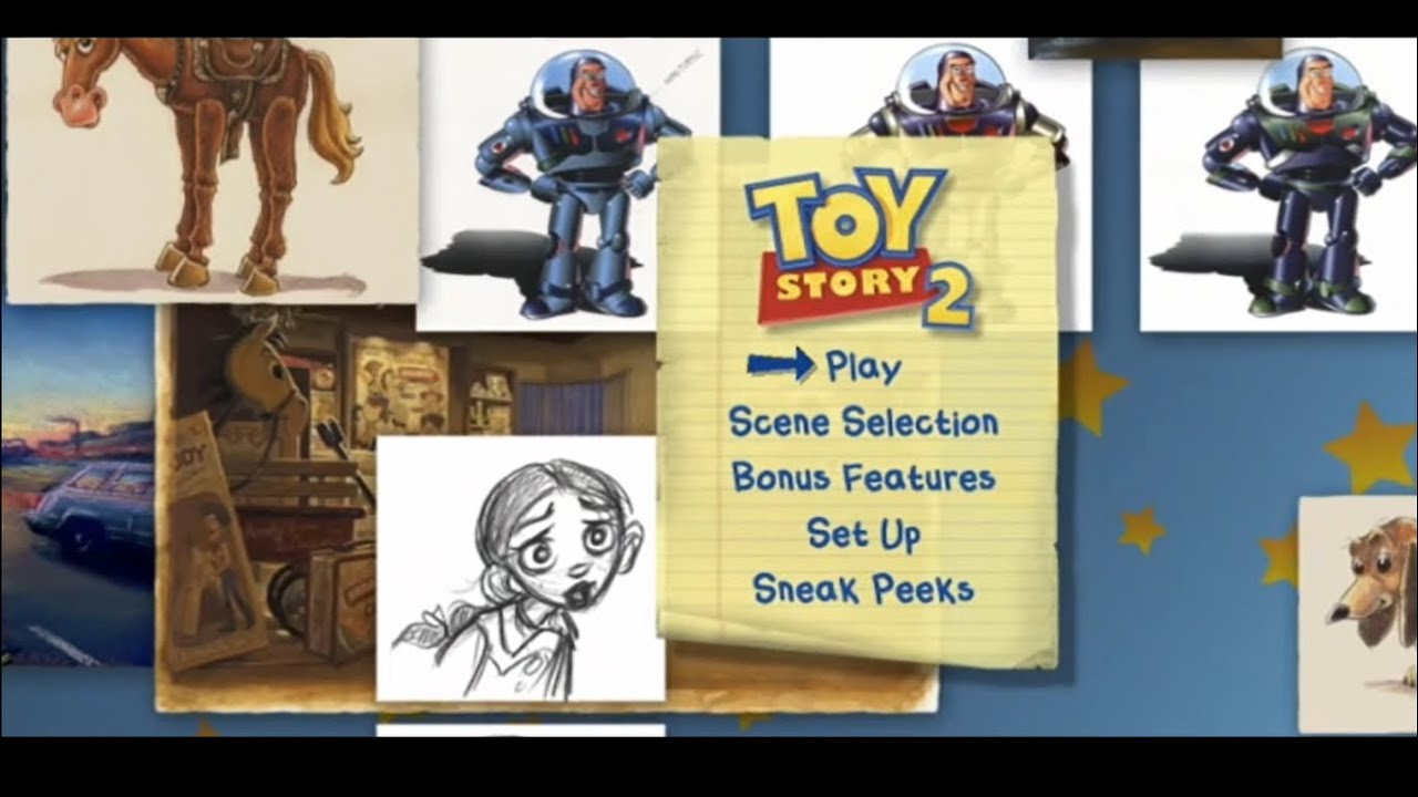 Toy Story 2 Dvd Menu Toy Story 2 2005 DVD Menu Walkthrough YouTube