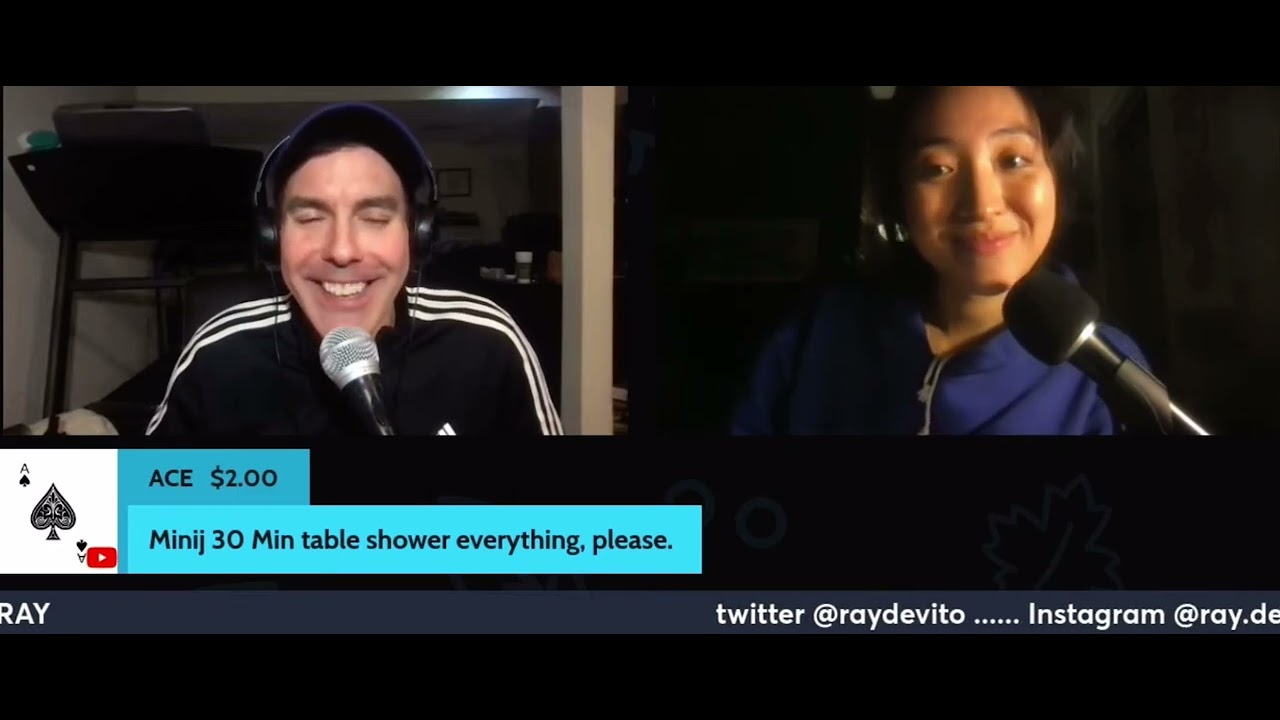 Ray DeVito gives Minji tips on how to roast, the. explains ‘table showers’and ‘trolls’ to her ...