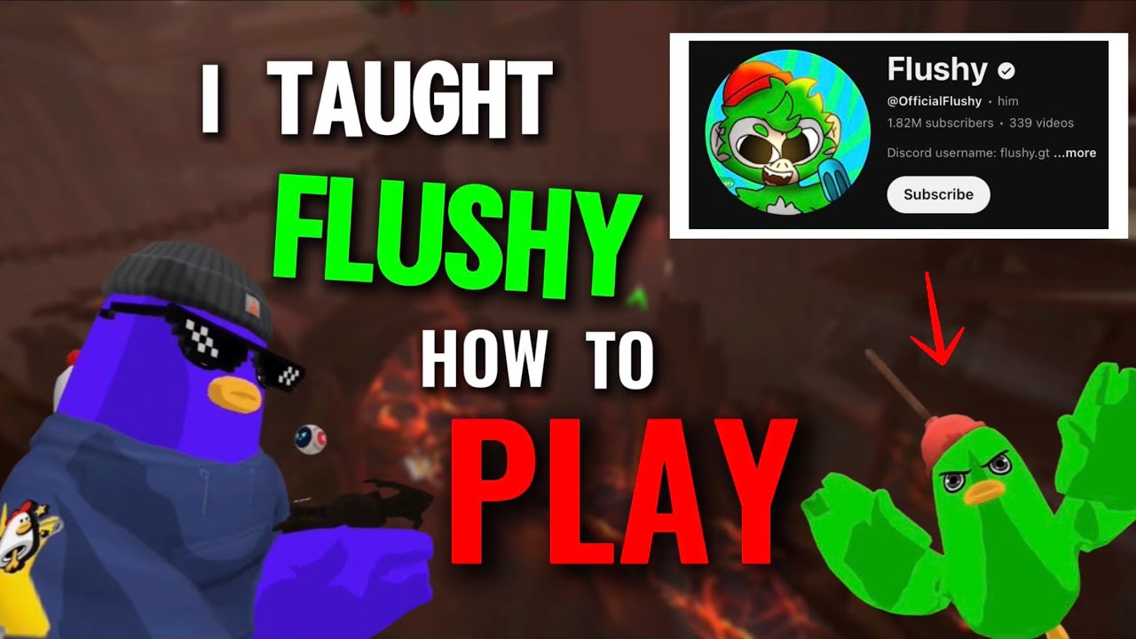 I taught Flushy GT how to play this VR game! - YouTube