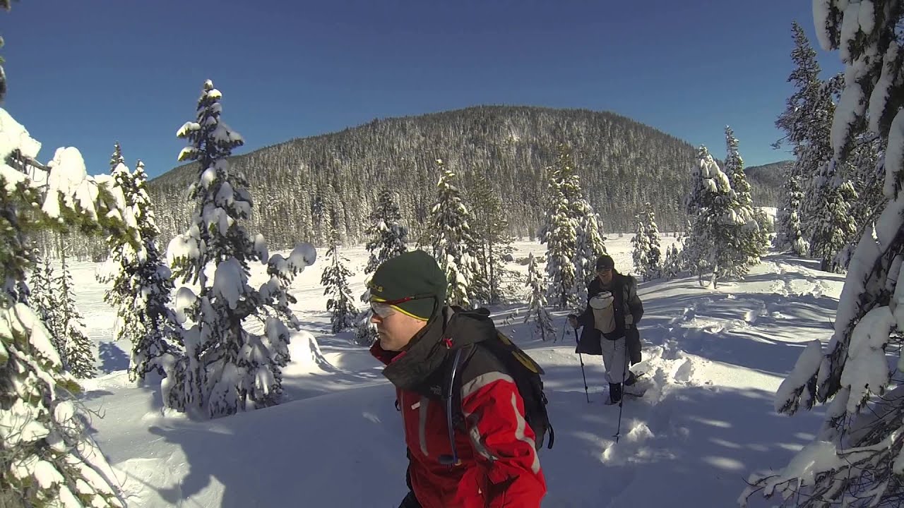 Snowshoeing White River Canyon Mt. Hood - YouTube