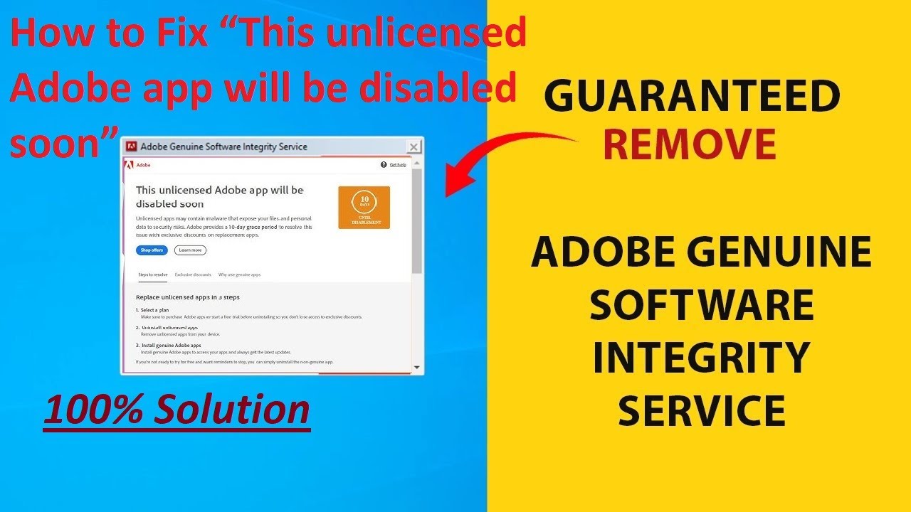 Guaranteed | How to Disable Adobe Genuine Software Integrity Service ...
