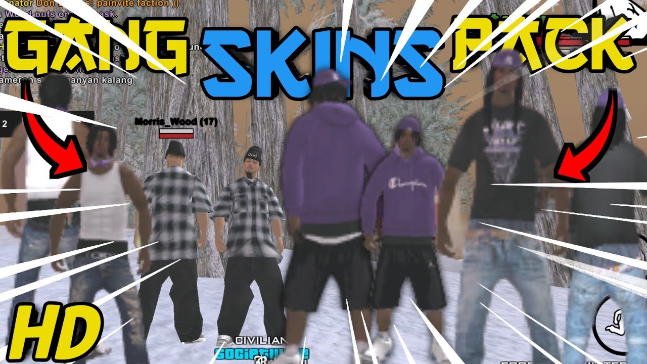 [GTA:SAMP] HD GANG SKINS PACK | MOST POPULAR & LATEST SKINS 🔥💯 (MUST ...
