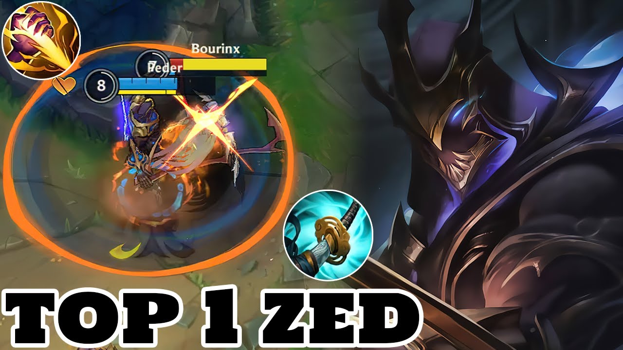 Wild Rift Zed - Top 1 Zed Gameplay (Zed Jungle) Rank Challenger - YouTube