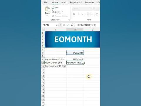Excel EOMONTH Function: Master Month-End Magic! in 60 seconds #excel #exceltips #excelsolutions ...