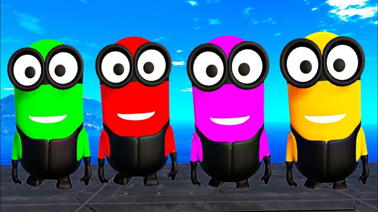 SPIDERMAN VS COLOURFUL MINIONS (Euphoria Physics & Funny Fails)#85 ...