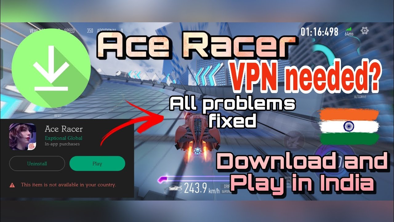 How to Download and Play Ace Racer in India !!! 😯Simple and Easy ...
