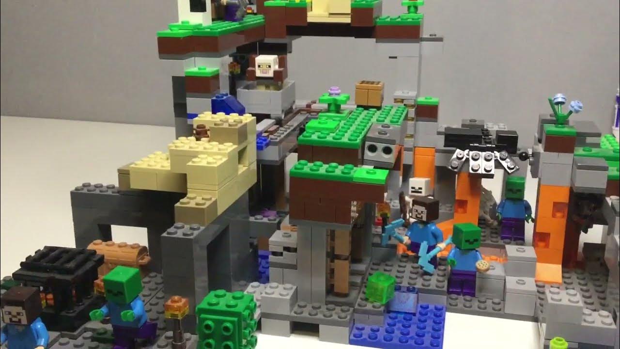 How to connect your LEGO Minecraft cave set’s - YouTube