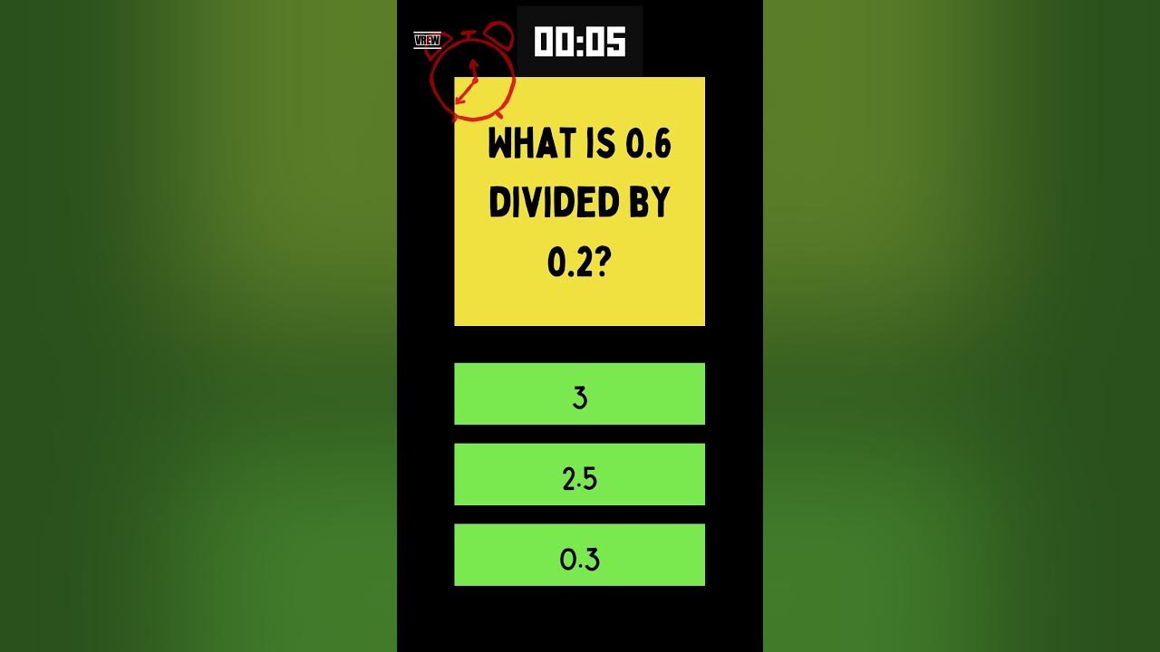 [Decimal Dash] Quick decimals challenge! | If you can solve it in 10 ...