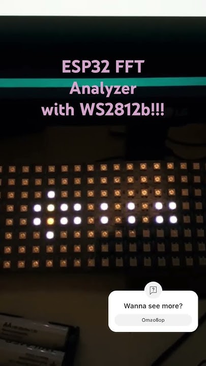 ESP32 FFT Analyzer #esp32 #ledmatrix #arduinoproject - YouTube