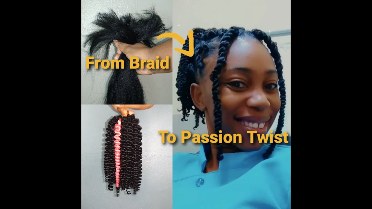 DIY SHORT SPRING/ PASSION TWIST MADE WITH EXPRESSION BRAIDING HAIR ...