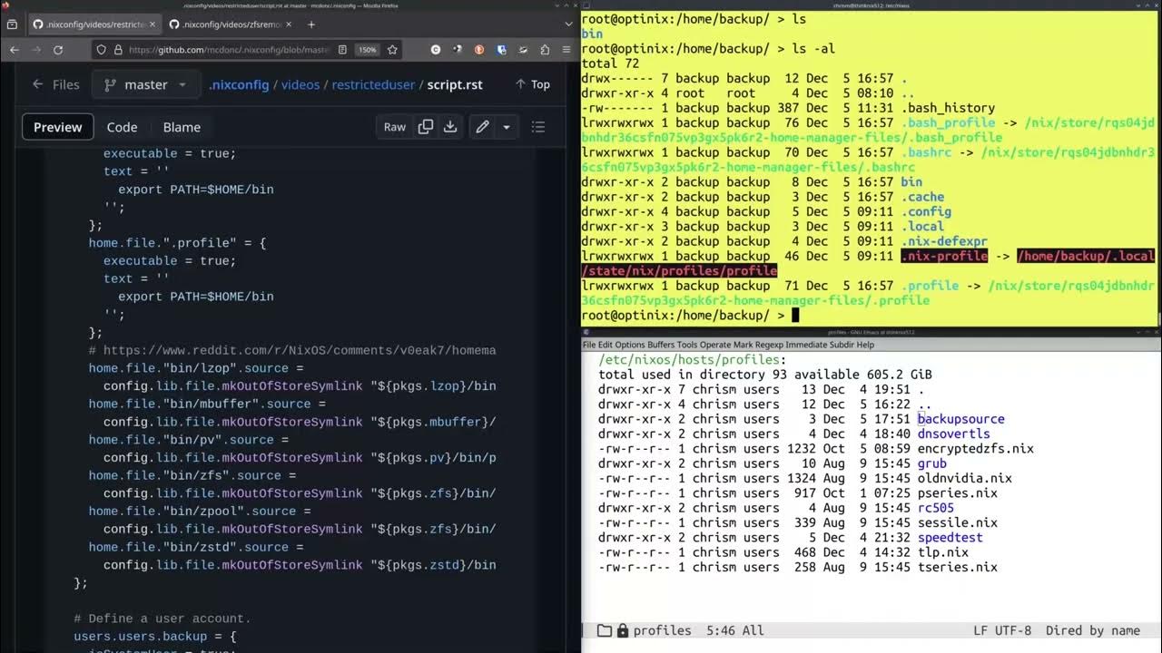 NixOS 60: rbash + ssh - Restricting Commands a Service User Can Execute (Restricted Bash) - YouTube