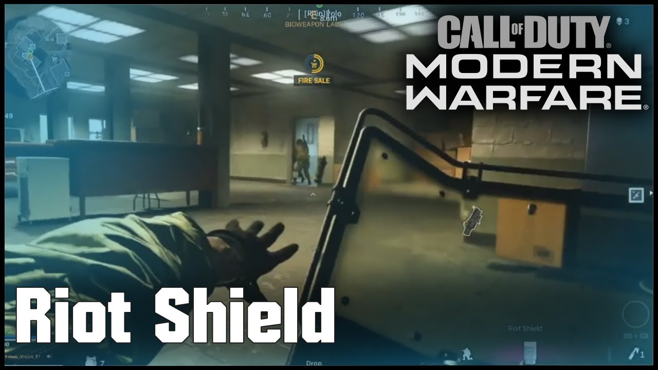 Riot Shield Gameplay - Call of Duty: Warzone - Rebirth Island - YouTube