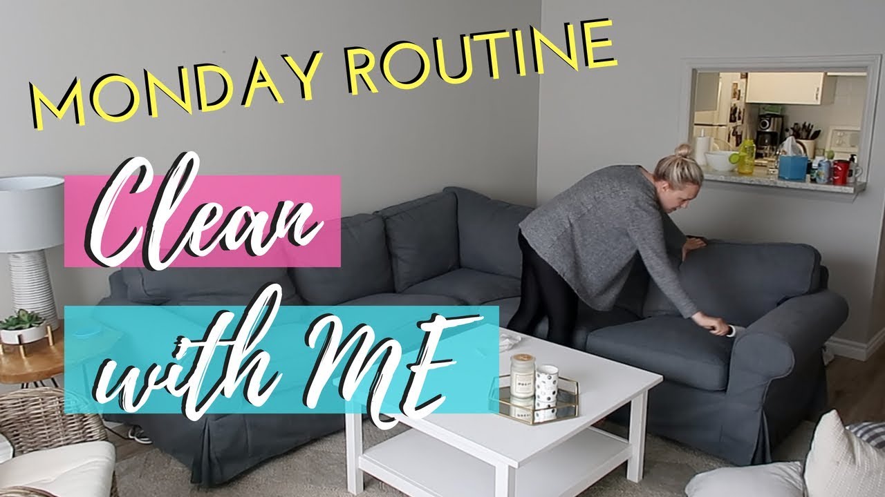 MONDAY CLEANING ROUTINE | SPEED CLEAN | WHOLE HOUSE CLEAN WITH ME ...