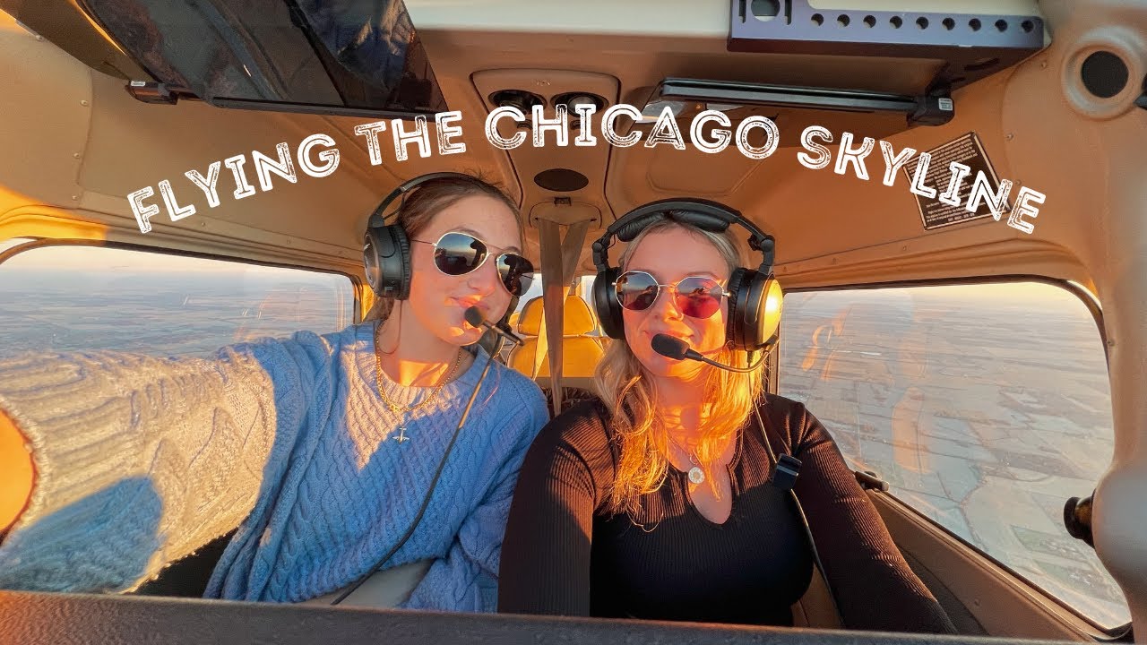 Flying the Chicago Skyline at sunset + dinner at 05C - YouTube