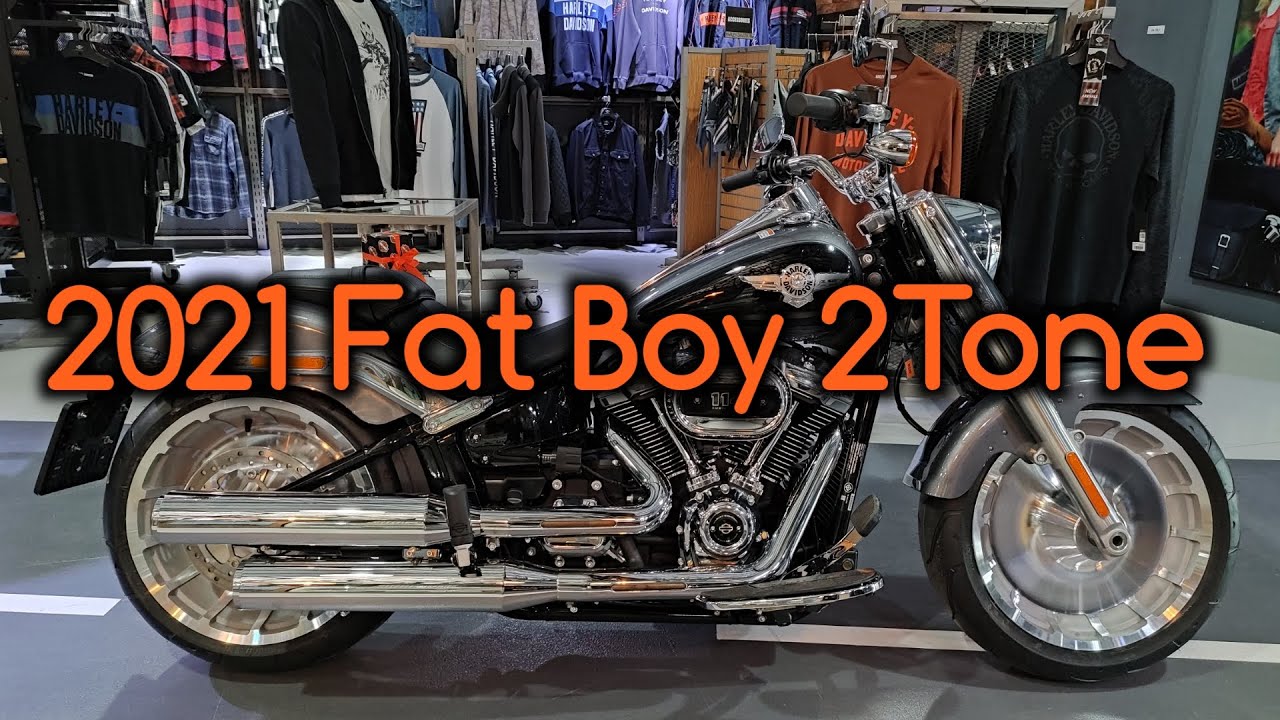 2021 Fat Boy 2tone Walkaround close up detail - YouTube