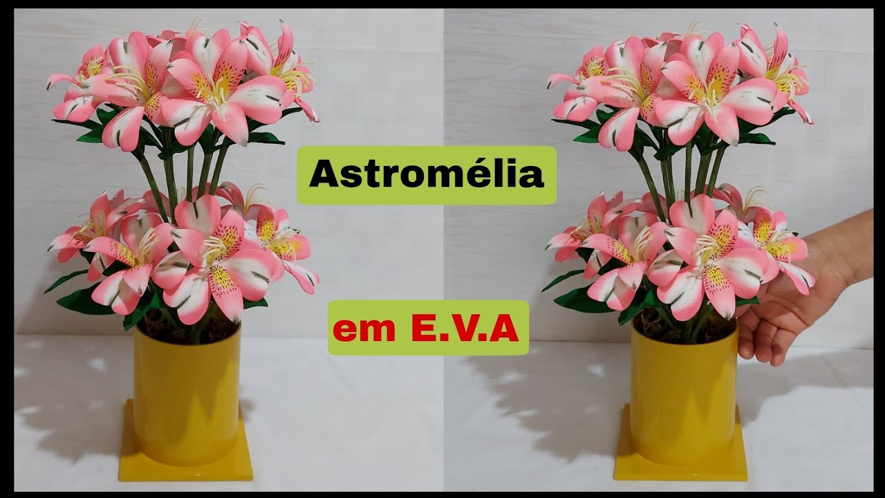 Arranjo de astromélias em E.V.A - YouTube