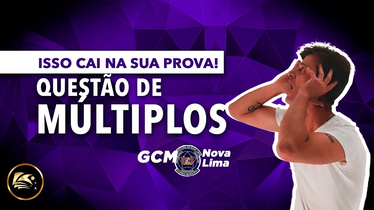 Vai cair na sua prova: Questão de Múltiplos RLM da banca IBGP - Guarda ...