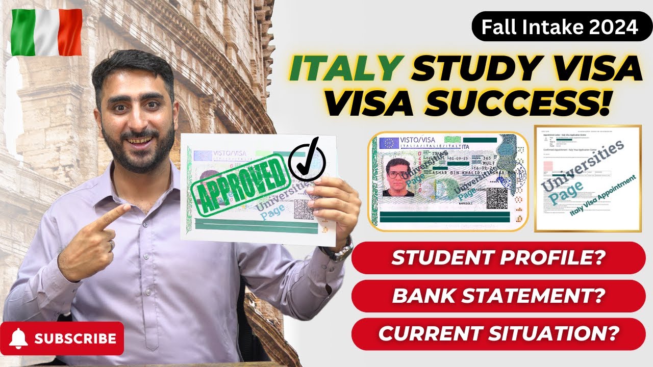 Italy Student Visa Approval 2024 Intake | Italy Study Visa 2024-25 ...