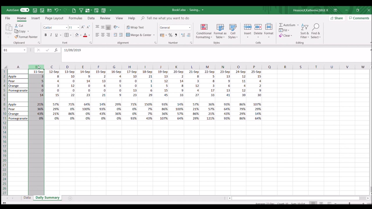 Session 12, Excel Basics, Reminder - YouTube