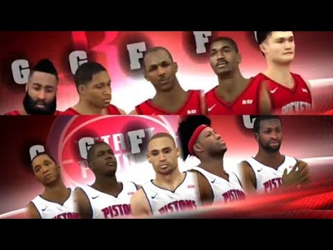 NBA 2K20 Gameplay ALL-TIME ROCKETS VS ALL-TIME PISTONS - YouTube