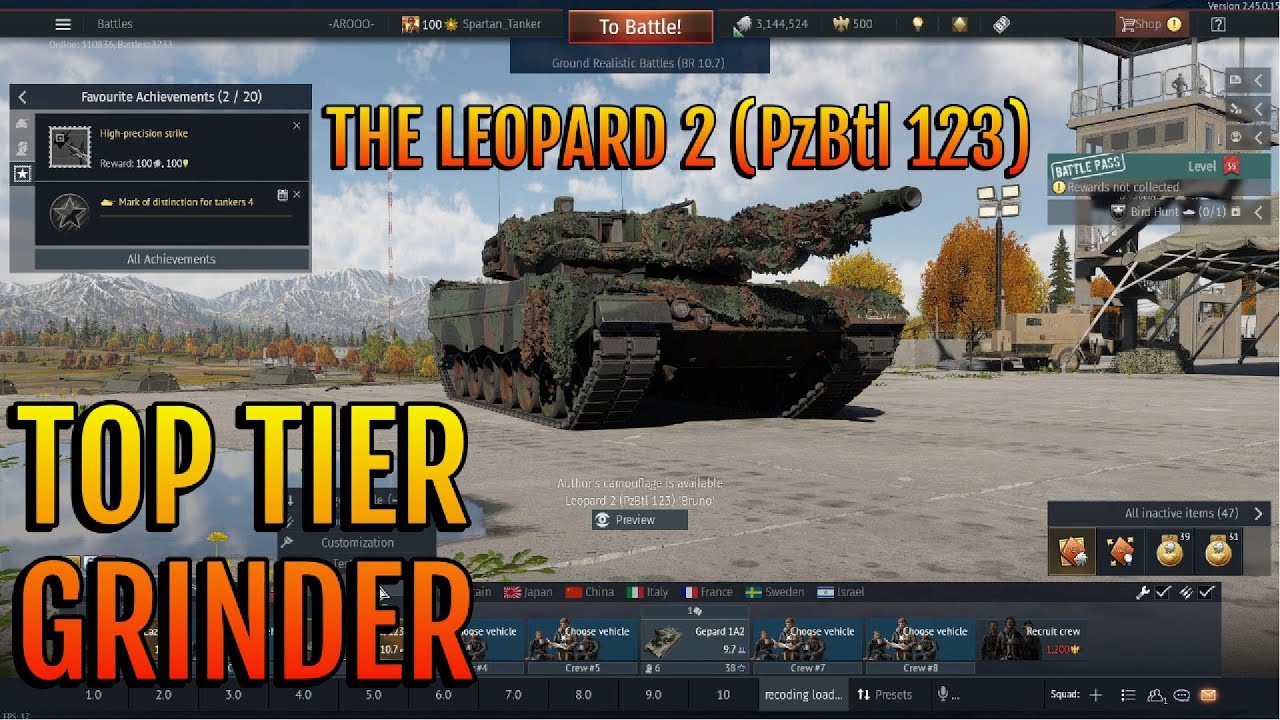Leopard 2 (PzBtl 123) – German Precision at Its Finest! | War Thunder ...