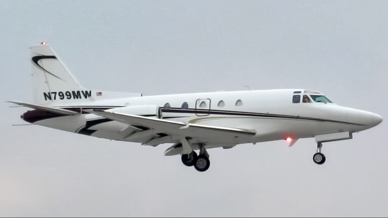 Private Rockwell Sabre 65 (SBR1) landing & departing Montreal (YUL/CYUL ...