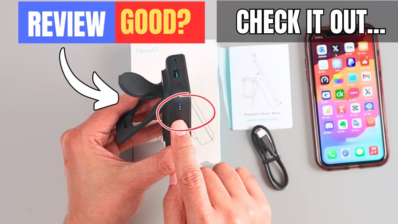 Magnetic power bank for iPhone - YouTube