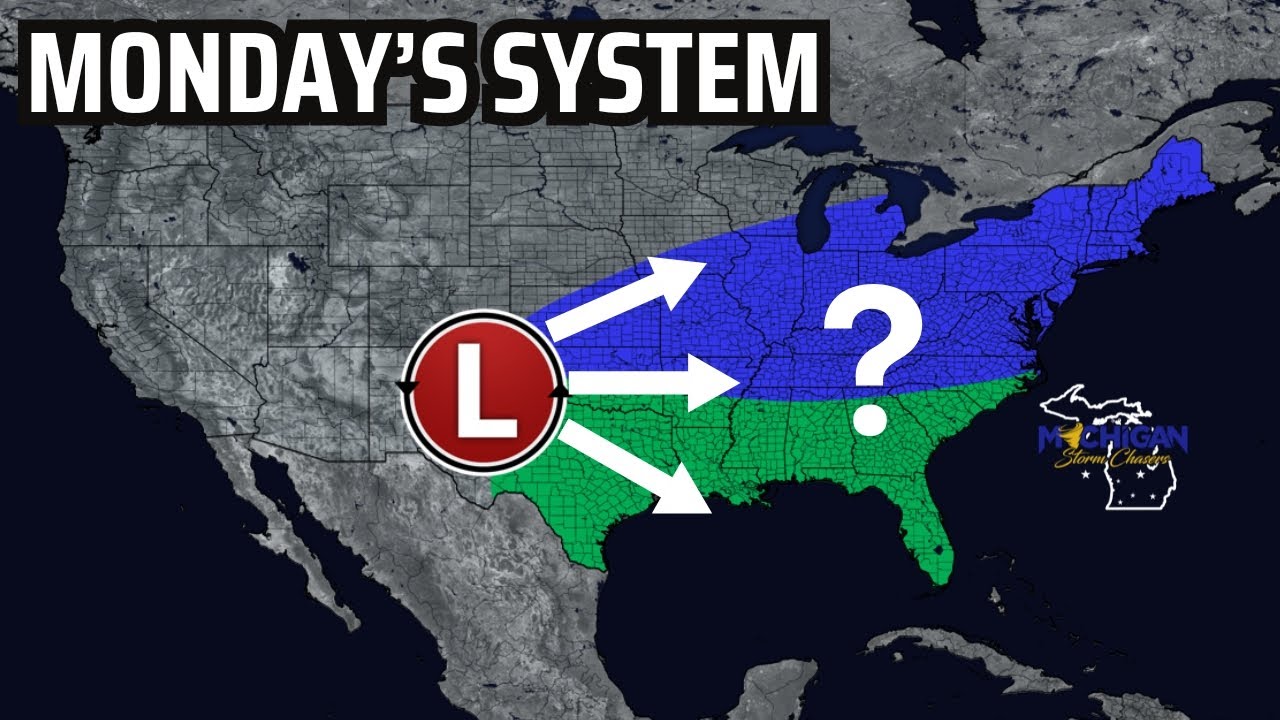 Lake Effect + Monday System? - YouTube