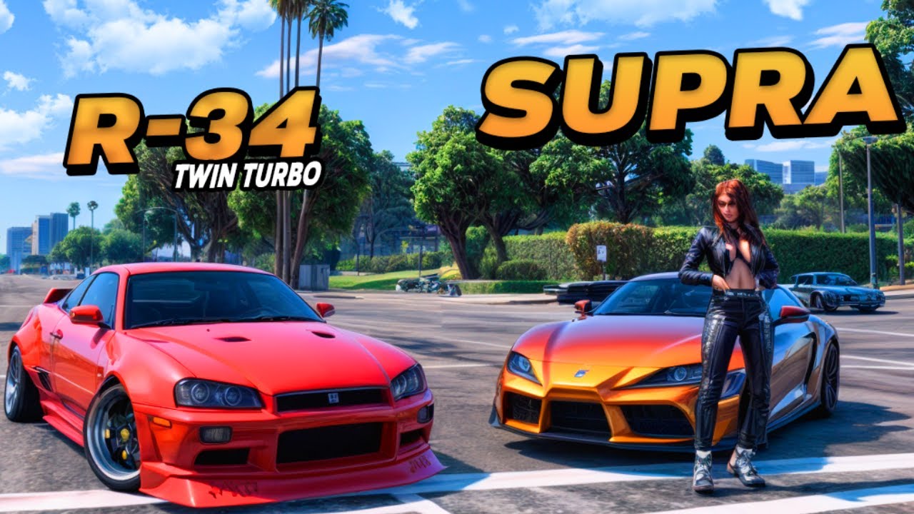 Rehacemos Un r34 Twin turbo para apostar 10M A Un Supra Gta Rp - YouTube