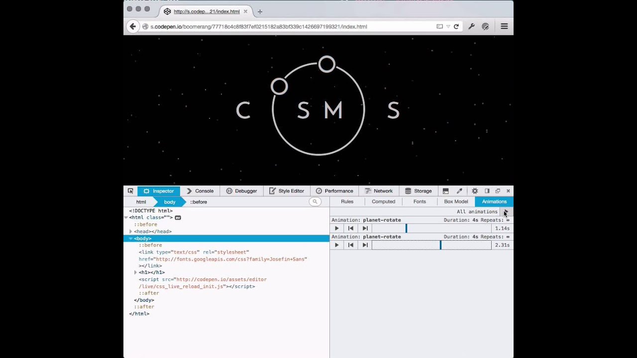 Firefox Animation Inspector can now modify animations' current time ...