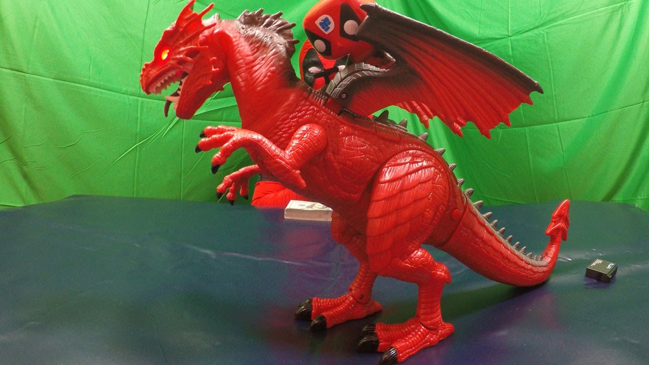 ep059 4K Mighty Megasaur Dragon Light and Sound Battery Operated Dragon ...