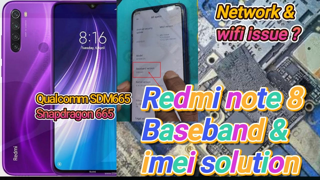 Xiaomi Redmi Note 8 Baseband unknown solution.Redmi note 8 ইনসার্ট সিম ...