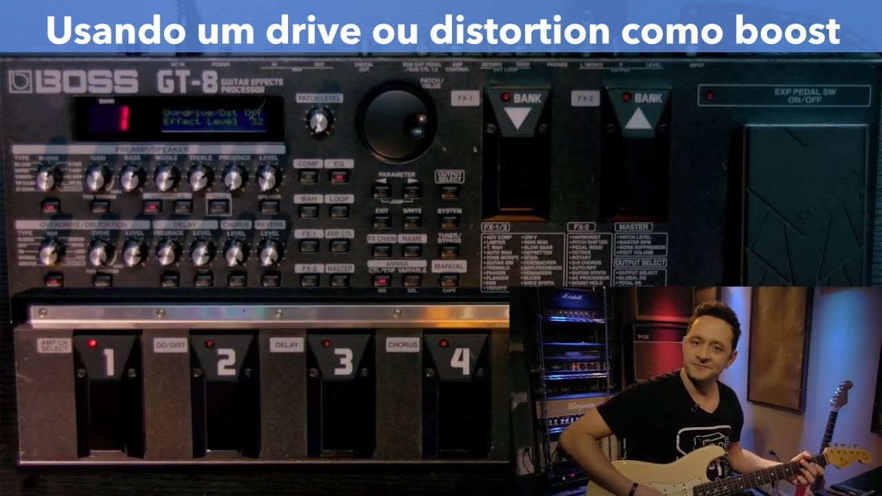 USANDO UM PEDAL DE DRIVE COMO BOOST - YouTube