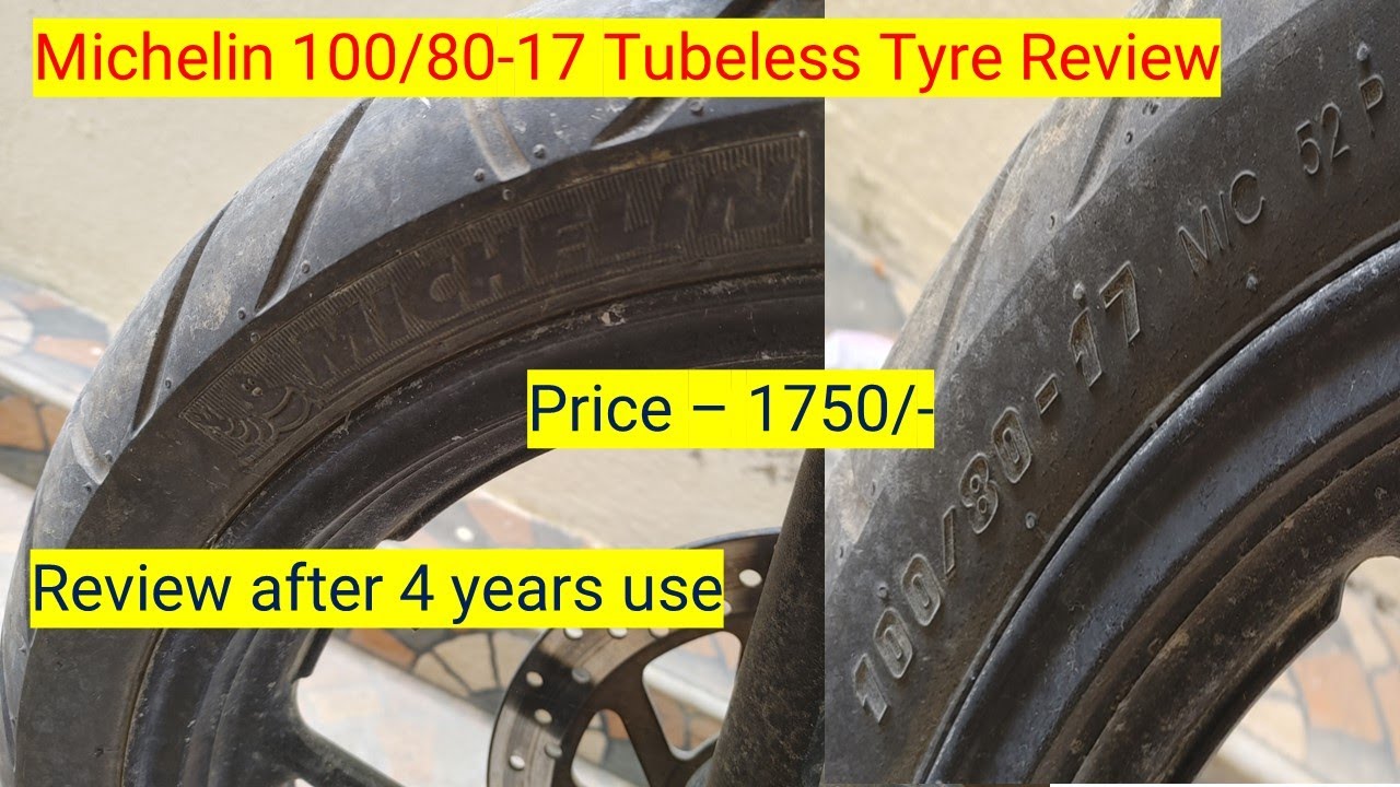 Michelin 100/80-17 Tubeless Bike Front Tyre Review | Review after 4 ...