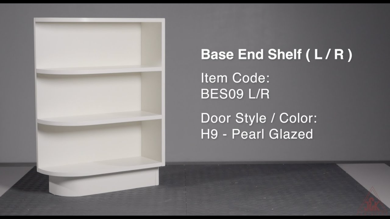 J&K Cabinetry _ Base End Shelf Cabinet _ BES09 - YouTube