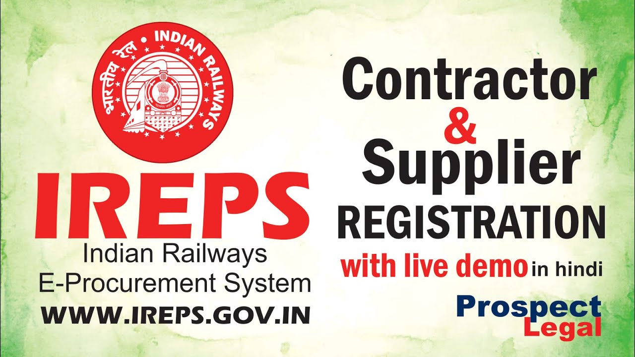 IREPS new Portal Registration Process (Contractor & Supplier) with live ...
