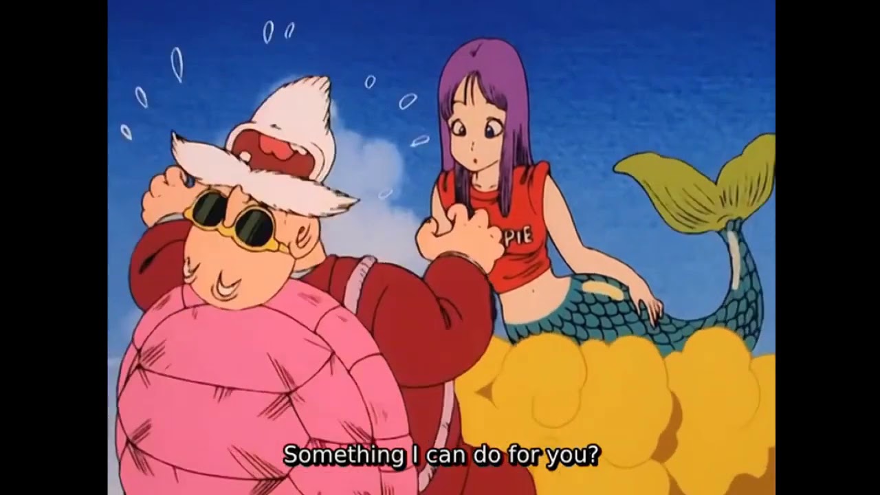 dragon ball - master roshi and Mermaid - YouTube
