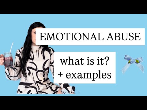 Emotional Abuse - what is it? / examples - YouTube