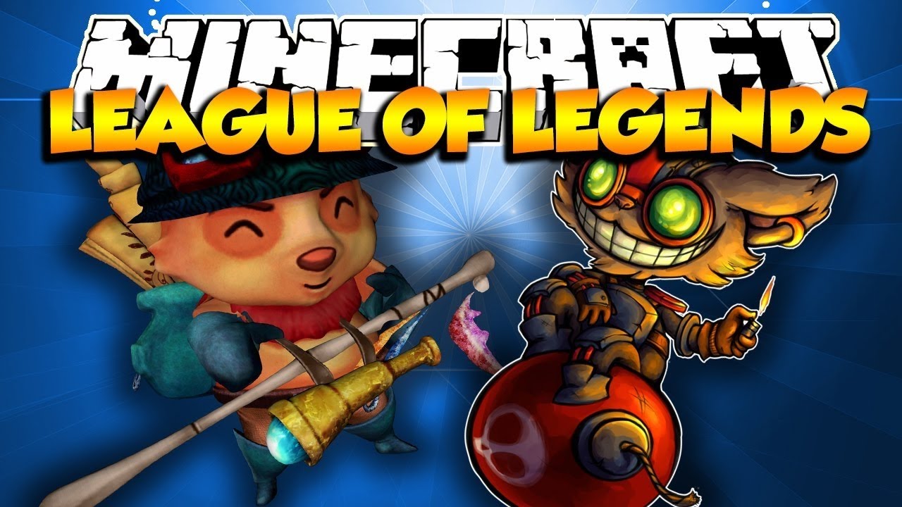League of Legends in Minecraft?! - LANECRAFT op DusDavidGames Server ...
